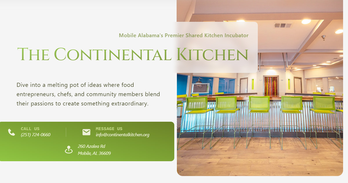 Continental Kitchen - Mobile's Premier Shared Kitchen Incubator